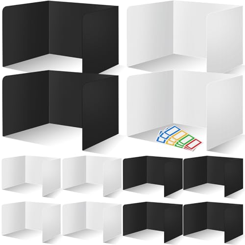 12 Pcs Desk Dividers for Students Privacy Folders Green Plastic Desk ...